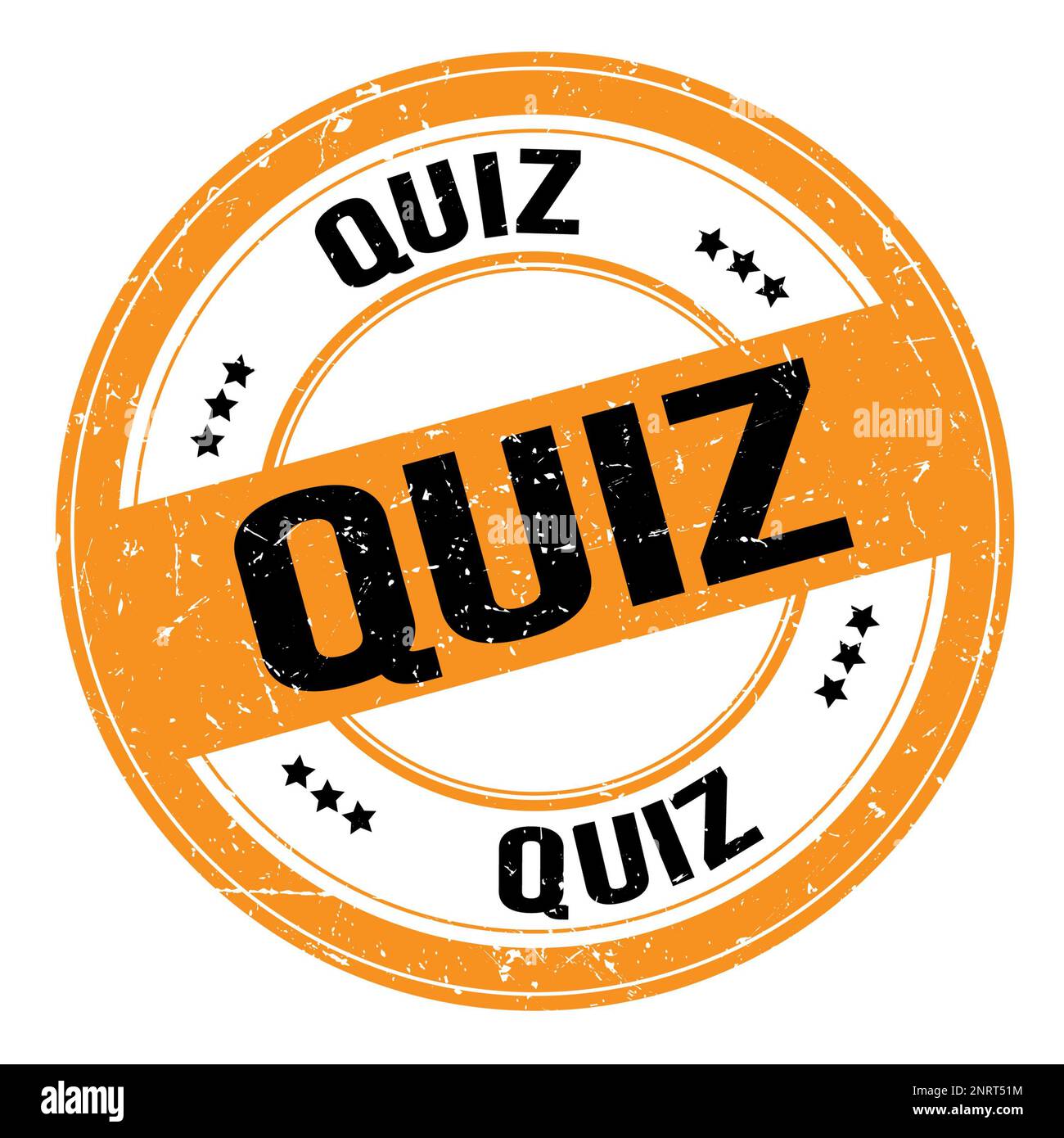 Quiz stamp sign round hi-res stock photography and images - Alamy