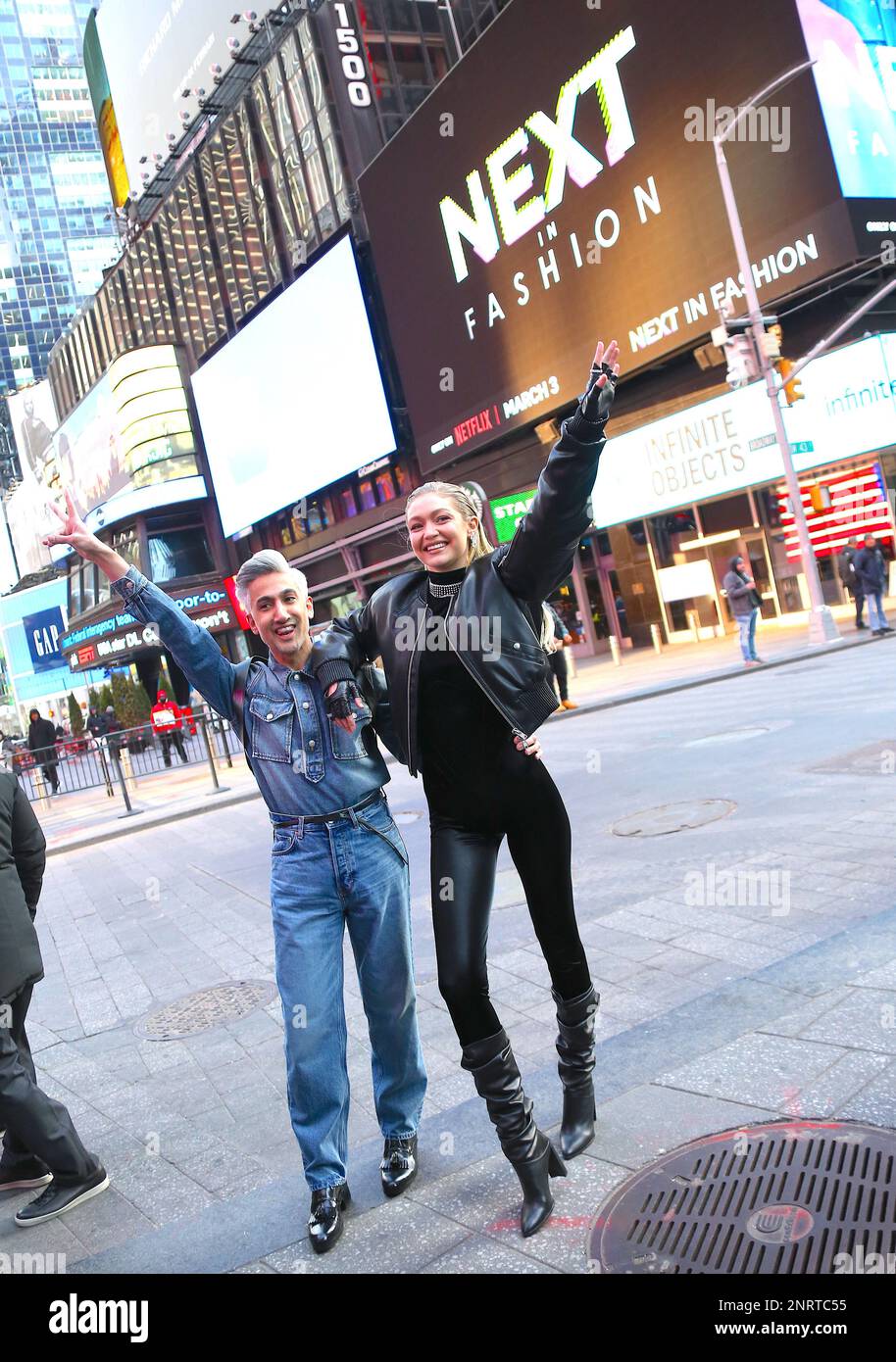 Top Model Gigi Hadid and Tam France promoting their new show "Next in ...