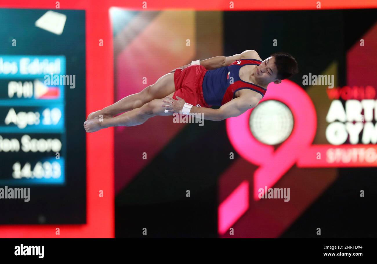 Carlos Edriel Yulo of Philippines performs during final apparatus of ...