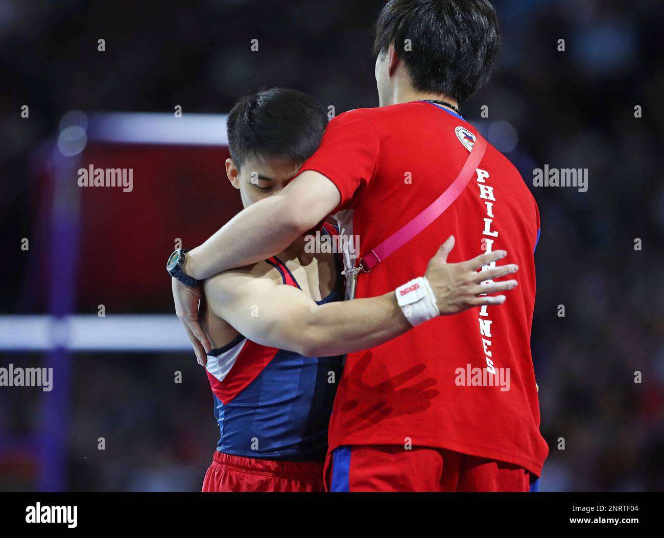 Carlos Edriel Yulo of Philippines reacts after performing final ...