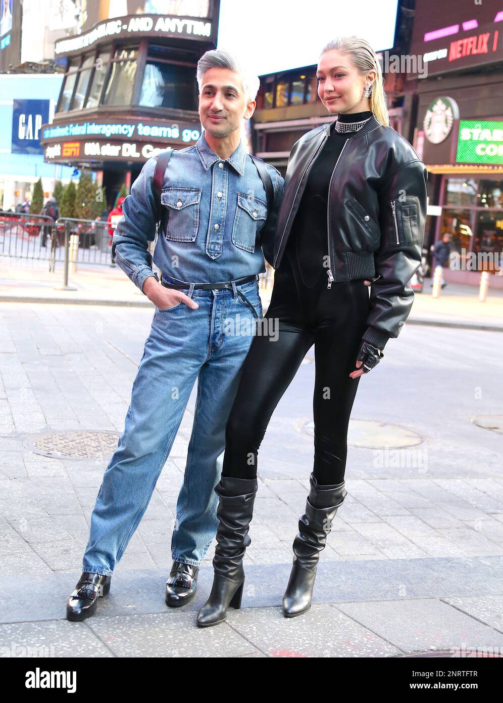 Top Model Gigi Hadid and Tam France promoting their new show "Next in ...