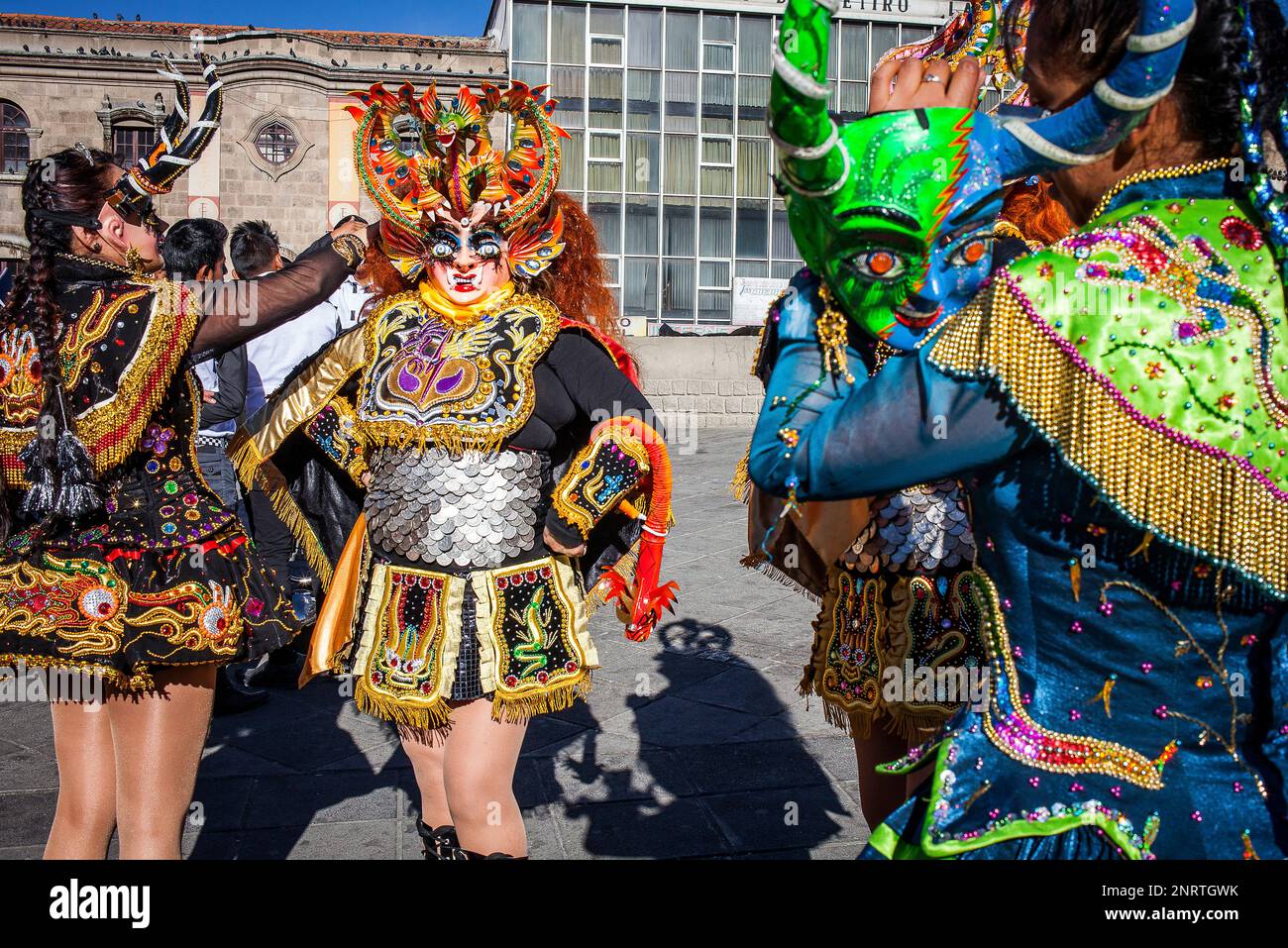 Fiesta del Gran Poder, Plaza San Francisco, La Paz, Bolivia Stock Photo - Alamy