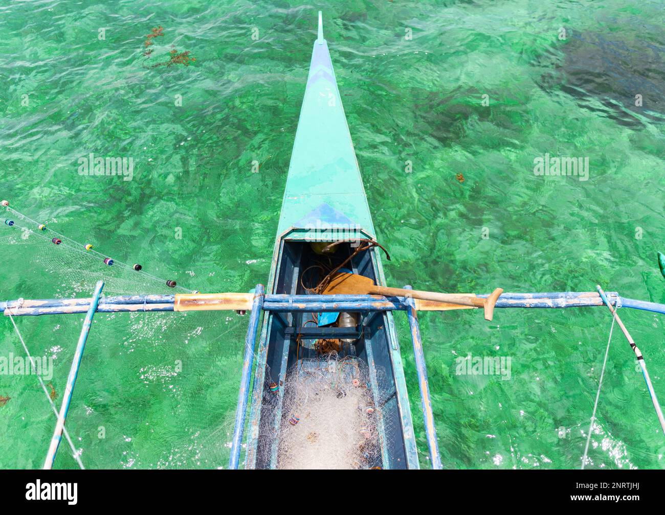photo of a typical Filipino traditional fishing boat Stock Photo - Alamy