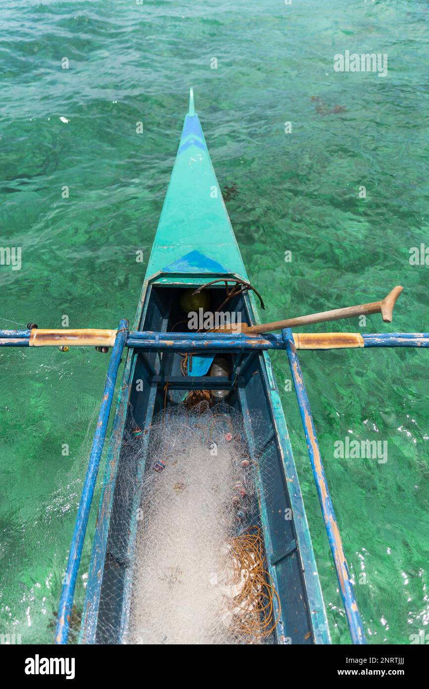 vertical photo of a typical Filipino traditional fishing boat Stock ...