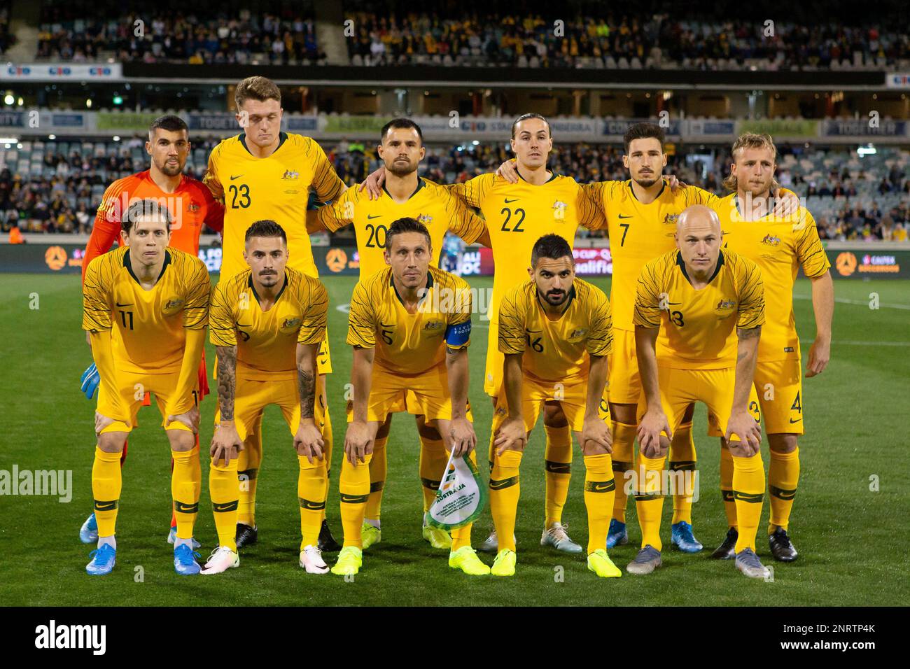 CANBERRA, AUSTRALIA - OCTOBER 10: The Australian team photos before the ...