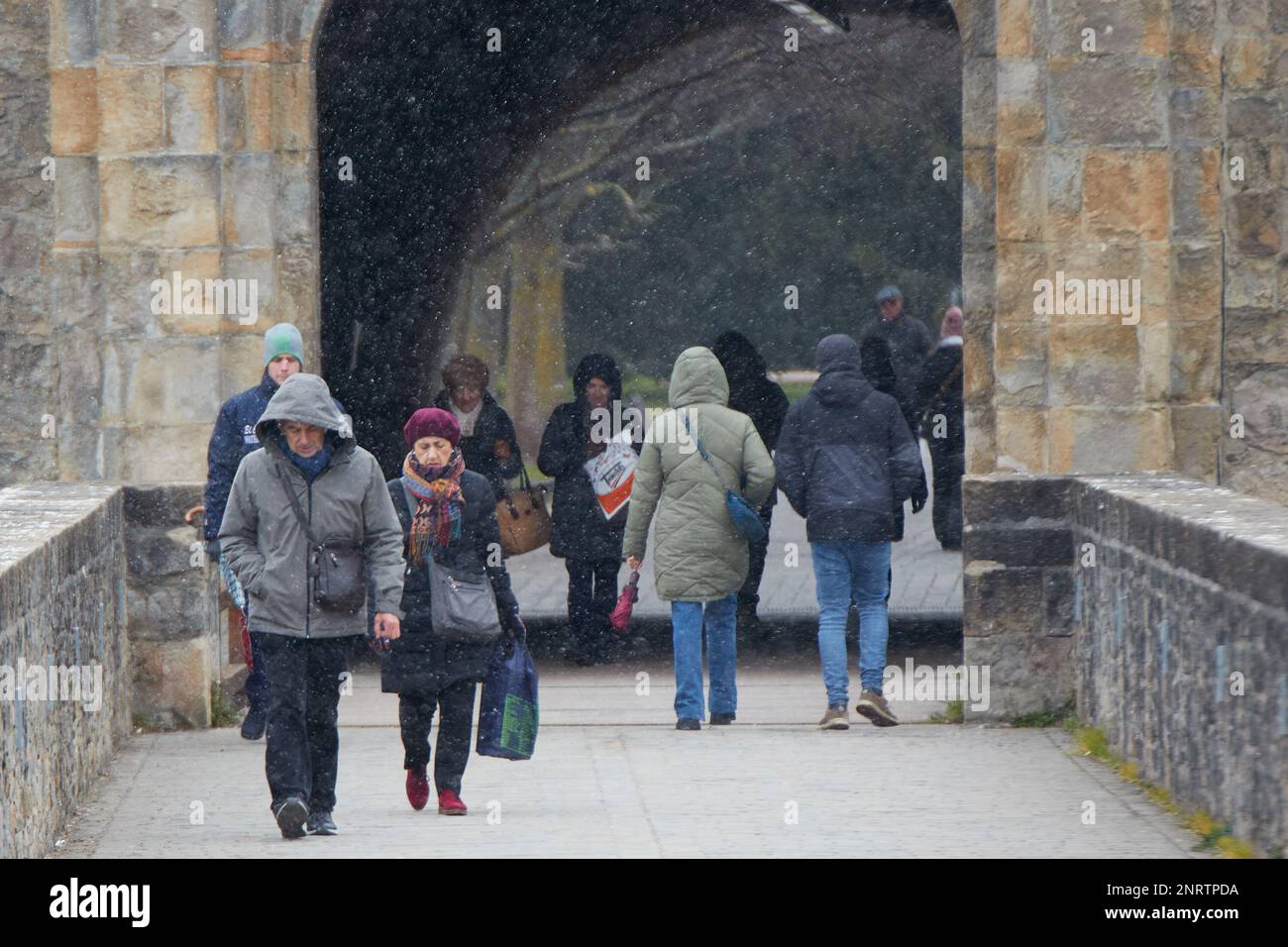 Pamplona. Navarra. Spain. 27th Feb. 2023. The Weather. Meteorological ...