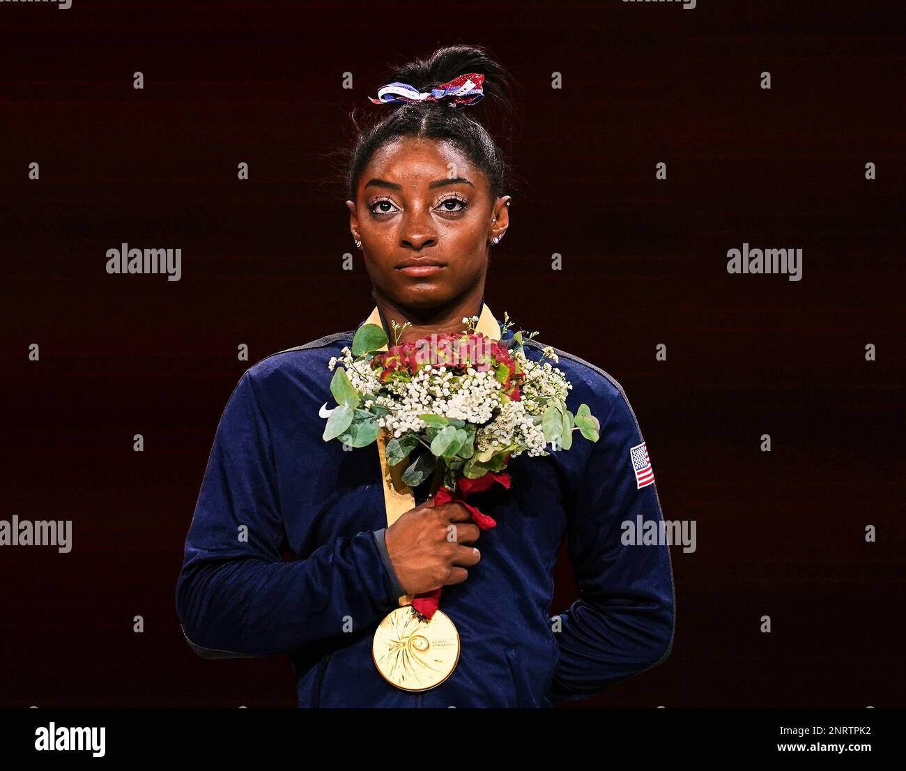 October 10, 2019: Simone Biles of United States of America winning her ...