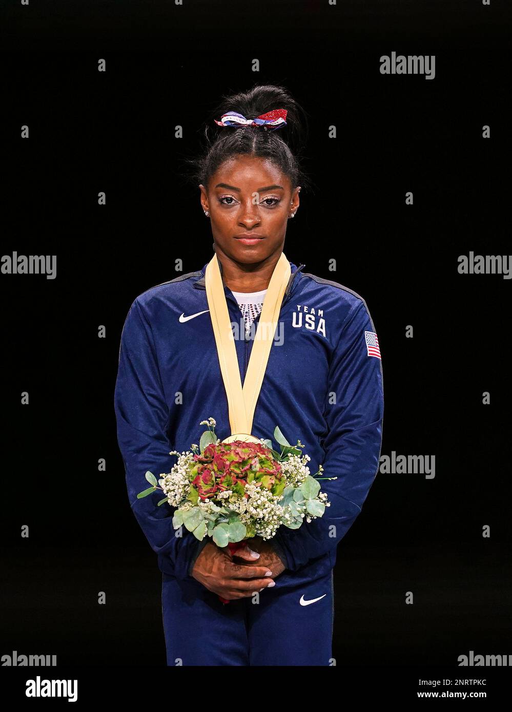 October 10, 2019: Simone Biles of United States of America winning her ...