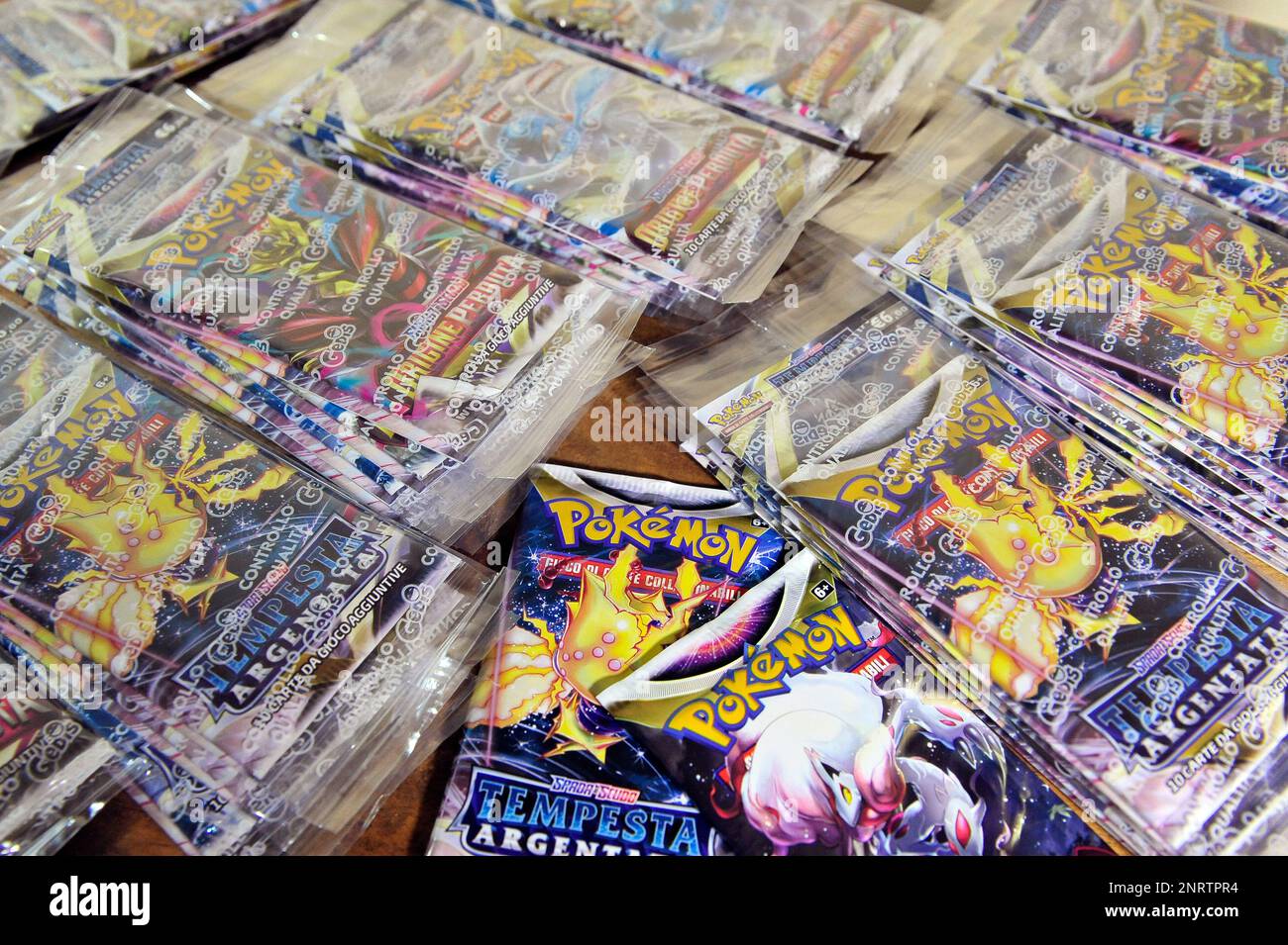 Packs of Pokemon cards Stock Photo - Alamy