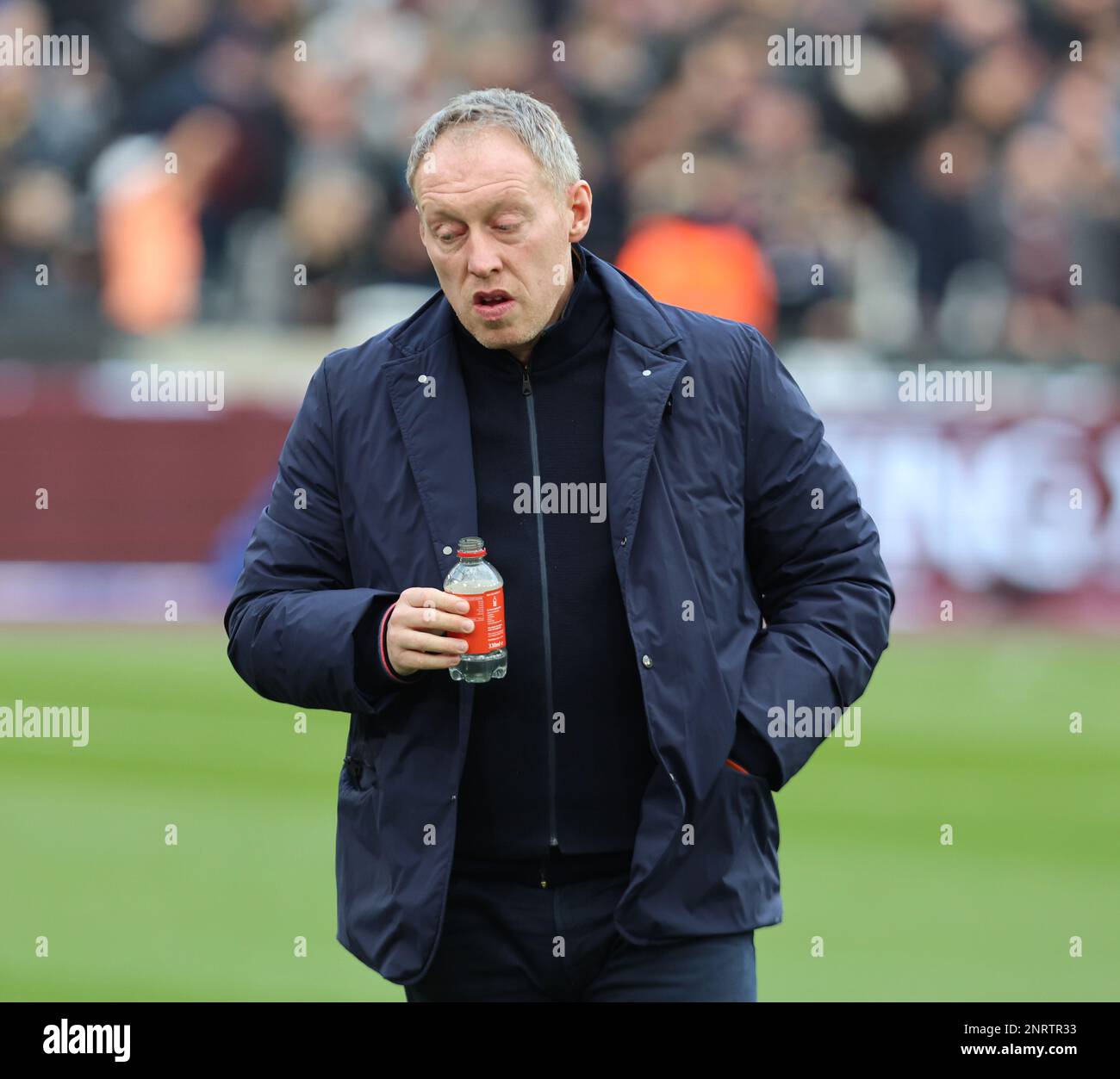 Steve Cooper manager of Nottingham Forest during the pre-match warm-up ...