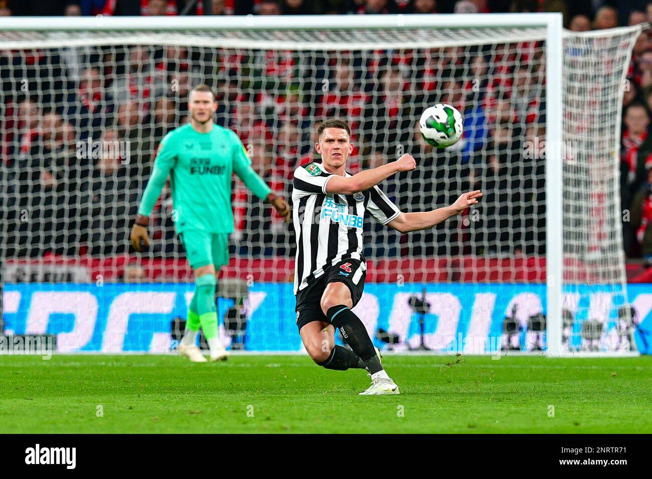 Manchester, UK. 26th Feb, 2023. Sven Botman of Newcastle United during ...