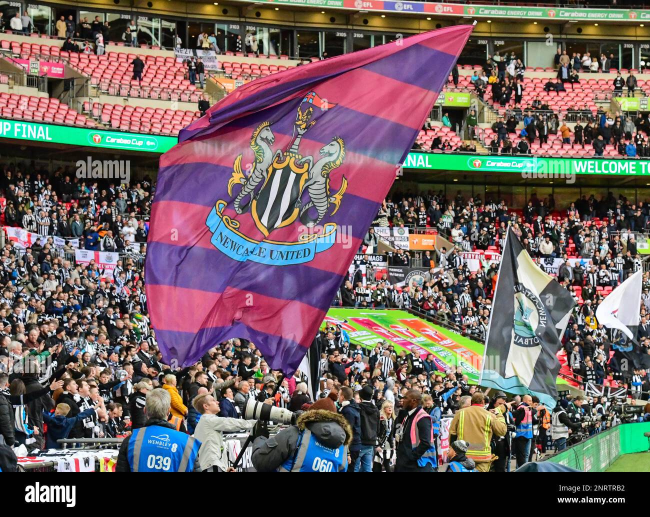Wor flags before the Carabao Cup Final match between Manchester United ...