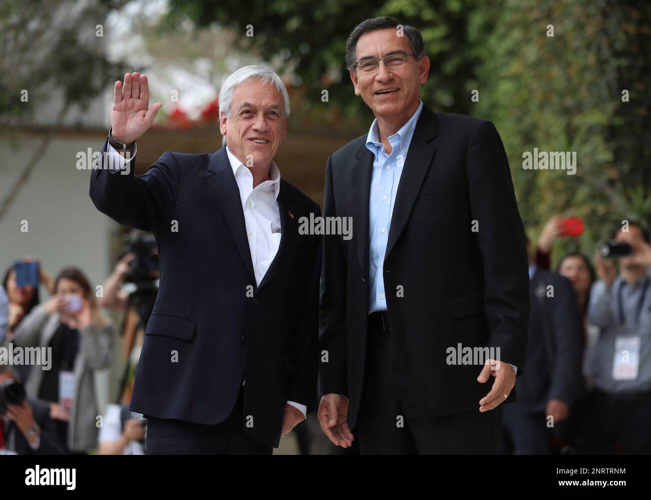 In this photo provided by the Peruvian presidential press office, Peru ...