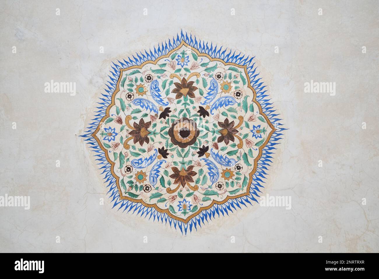 Ceiling decoration amber fort jaipur hi-res stock photography and ...