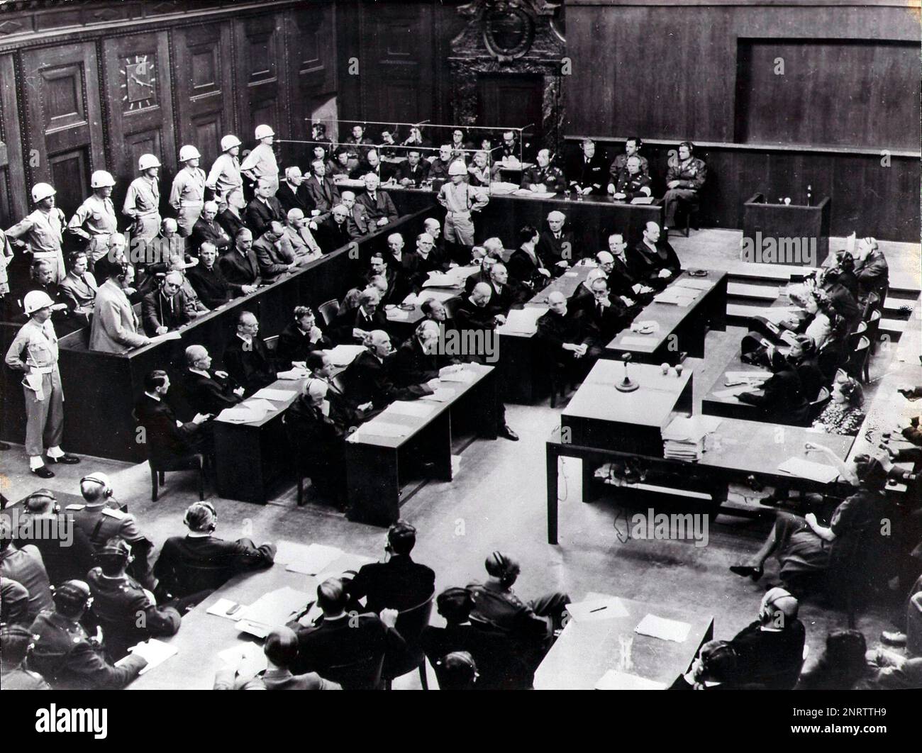 FILE - This 1945 file picture shows the interior view of the court room ...
