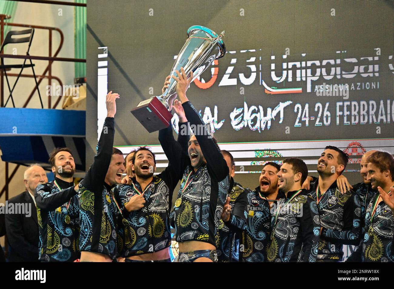 Pagnuzzi swimming pool, Albaro, Italy, February 26, 2023, team Pro ...