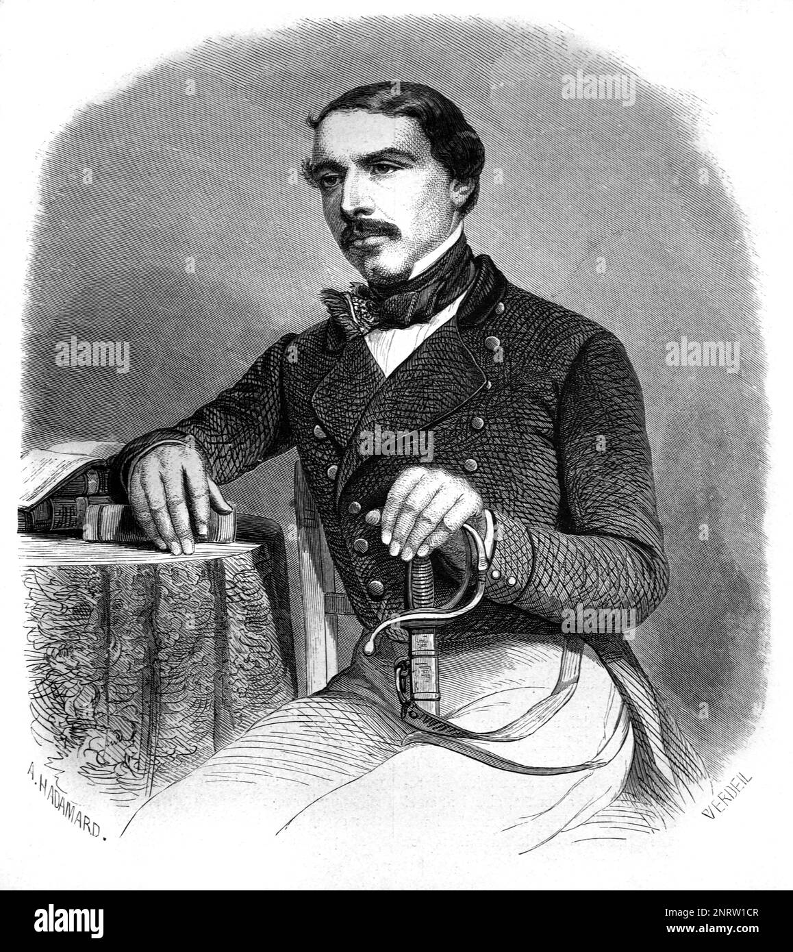 Portrait of Henri Lambert (1828-1859) French Explorer, Consul and ...