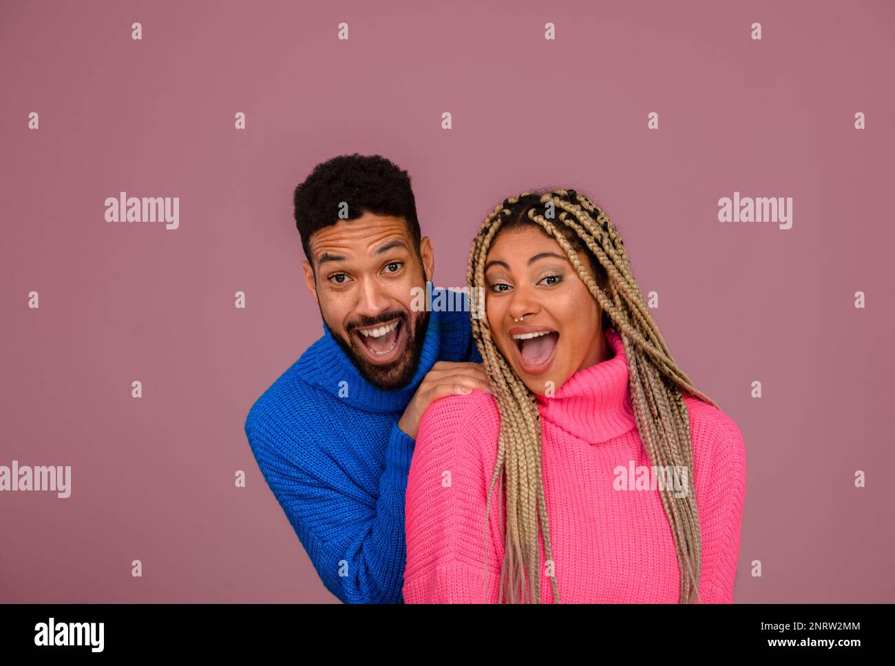 Portrait of two multiracial friends, concept of diversity and ...