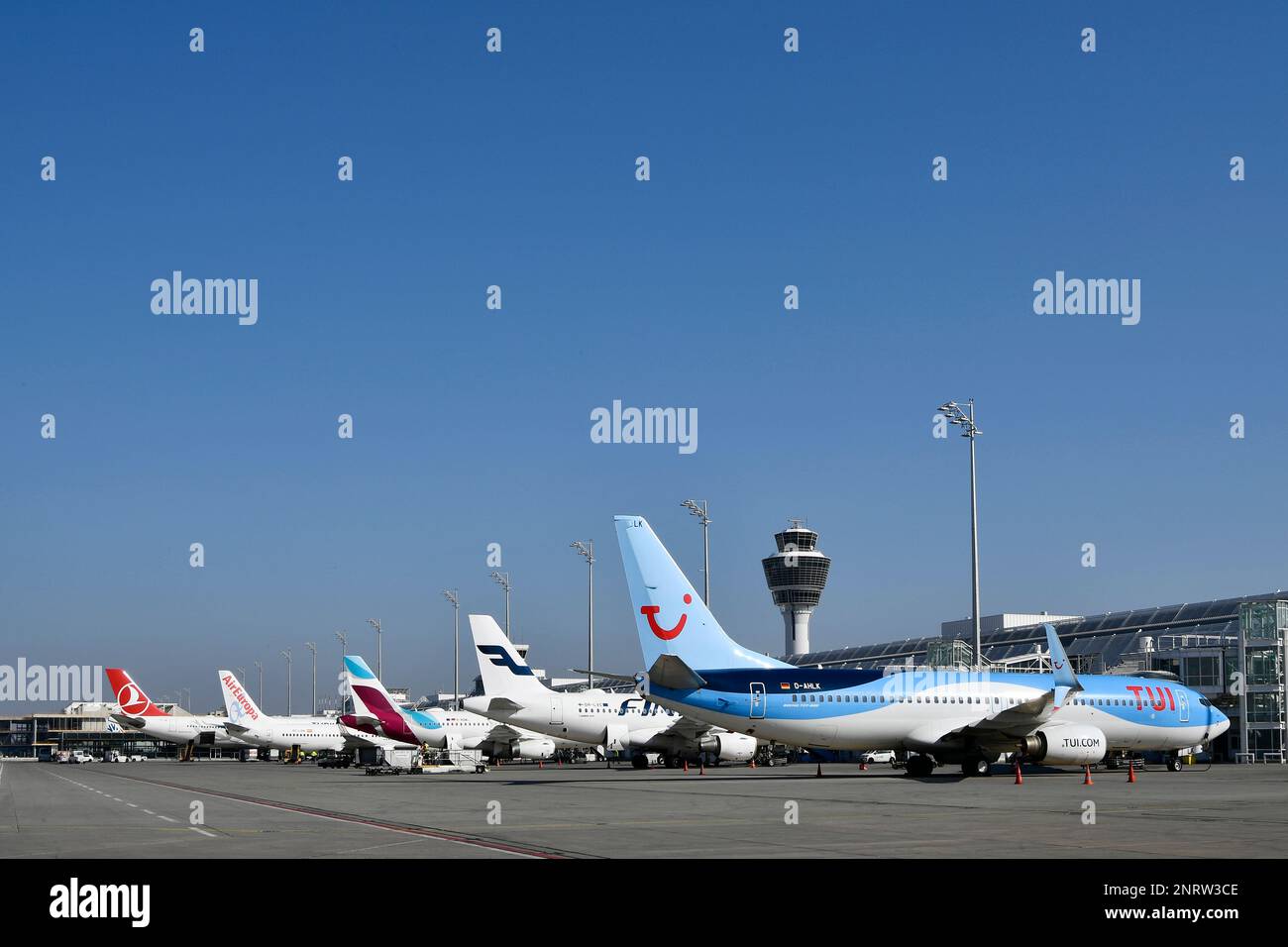 Line Up, Aircrafts, Terminal 1, Tower, Travel, Building, On Block, Airfield, PositiMunich ...
