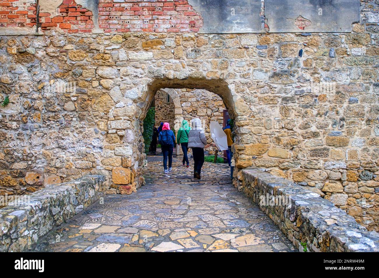 Detail of the Saint George's Castle in Lisbon, Portugal, 2023 Stock ...