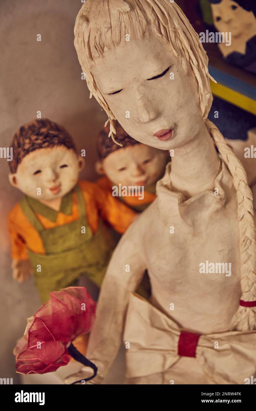 Hanji, traditional Korean paper, paper doll handmade from mulberry ...