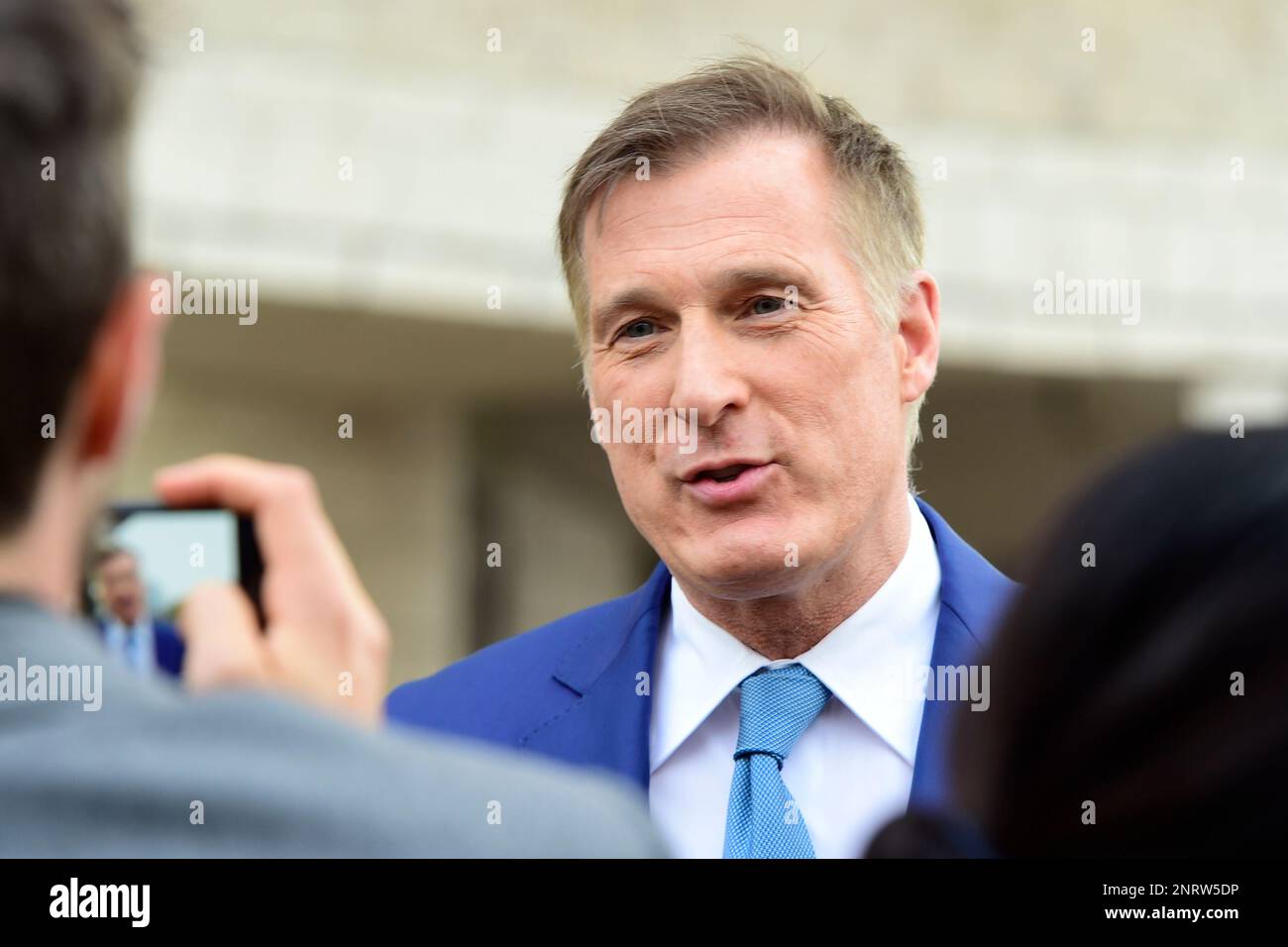 People's Party of Canada Leader Maxime Bernier arrives for the federal ...