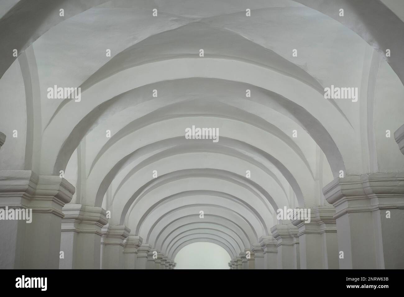 Detail, Ceiling of Gallery in National Museum of Colombia, Bogota ...