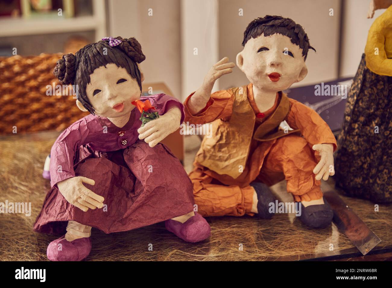 Hanji, traditional Korean paper, paper doll handmade from mulberry ...