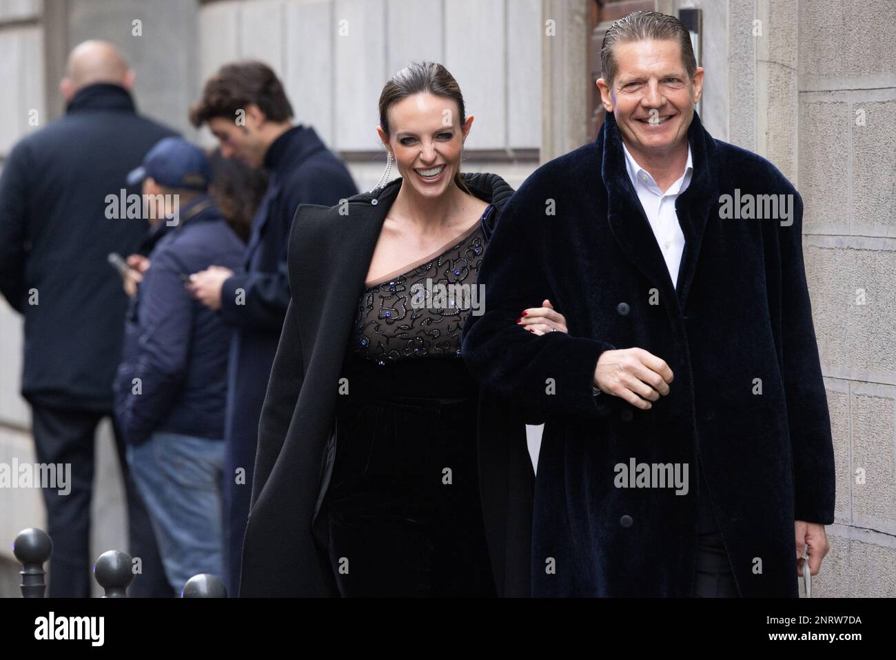 Cecilia Marchesi Marzorati is seen on the front row of the Giorgio ...