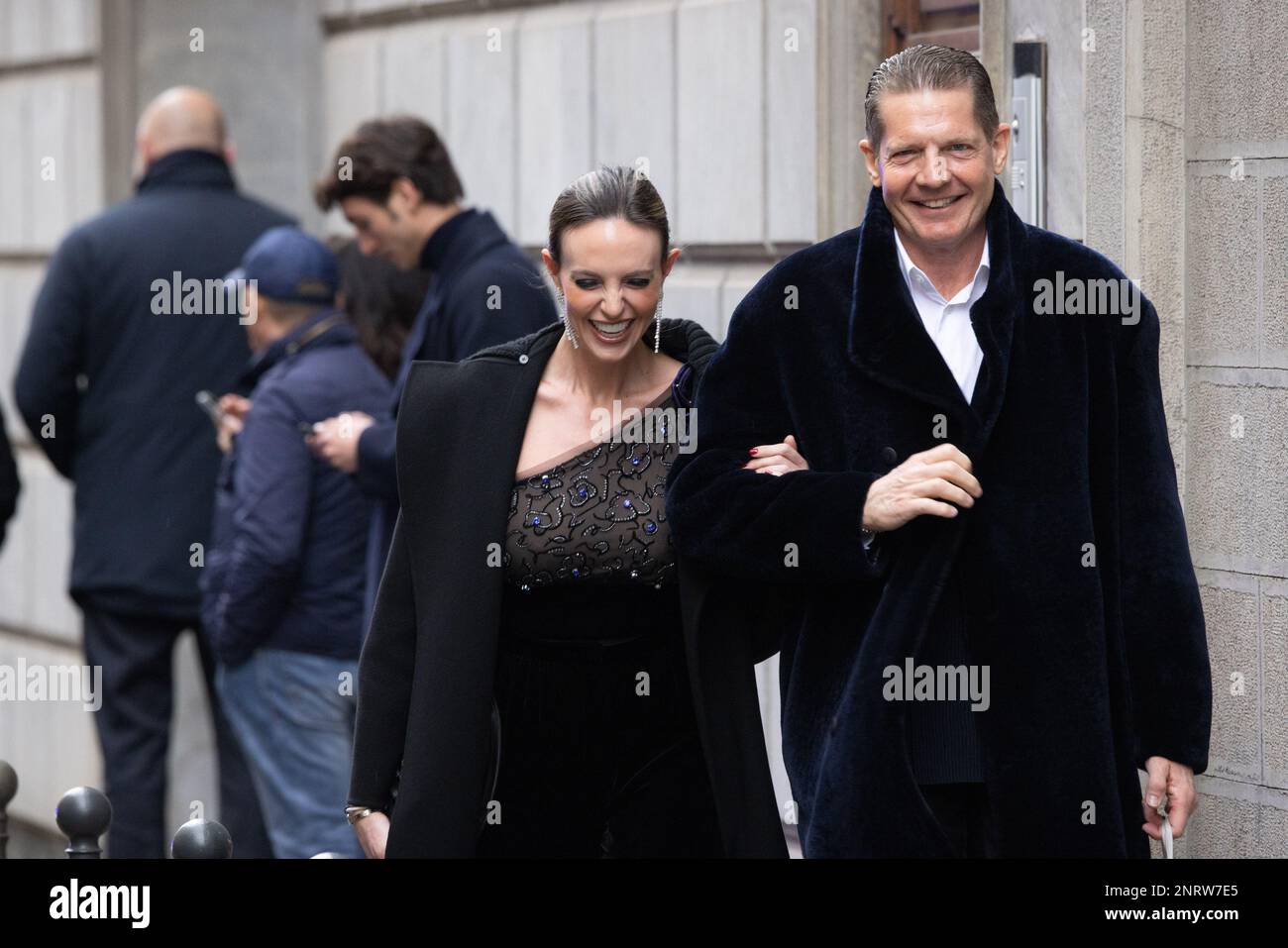 Cecilia Marchesi Marzorati is seen on the front row of the Giorgio ...