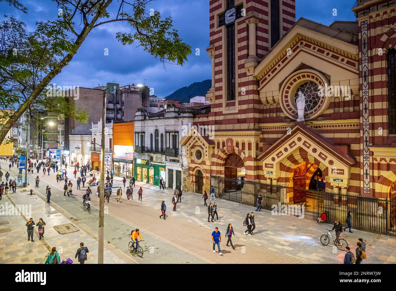 Carrera 7 or Carrera septima and Iglesia de Nuestra Señora de las ...