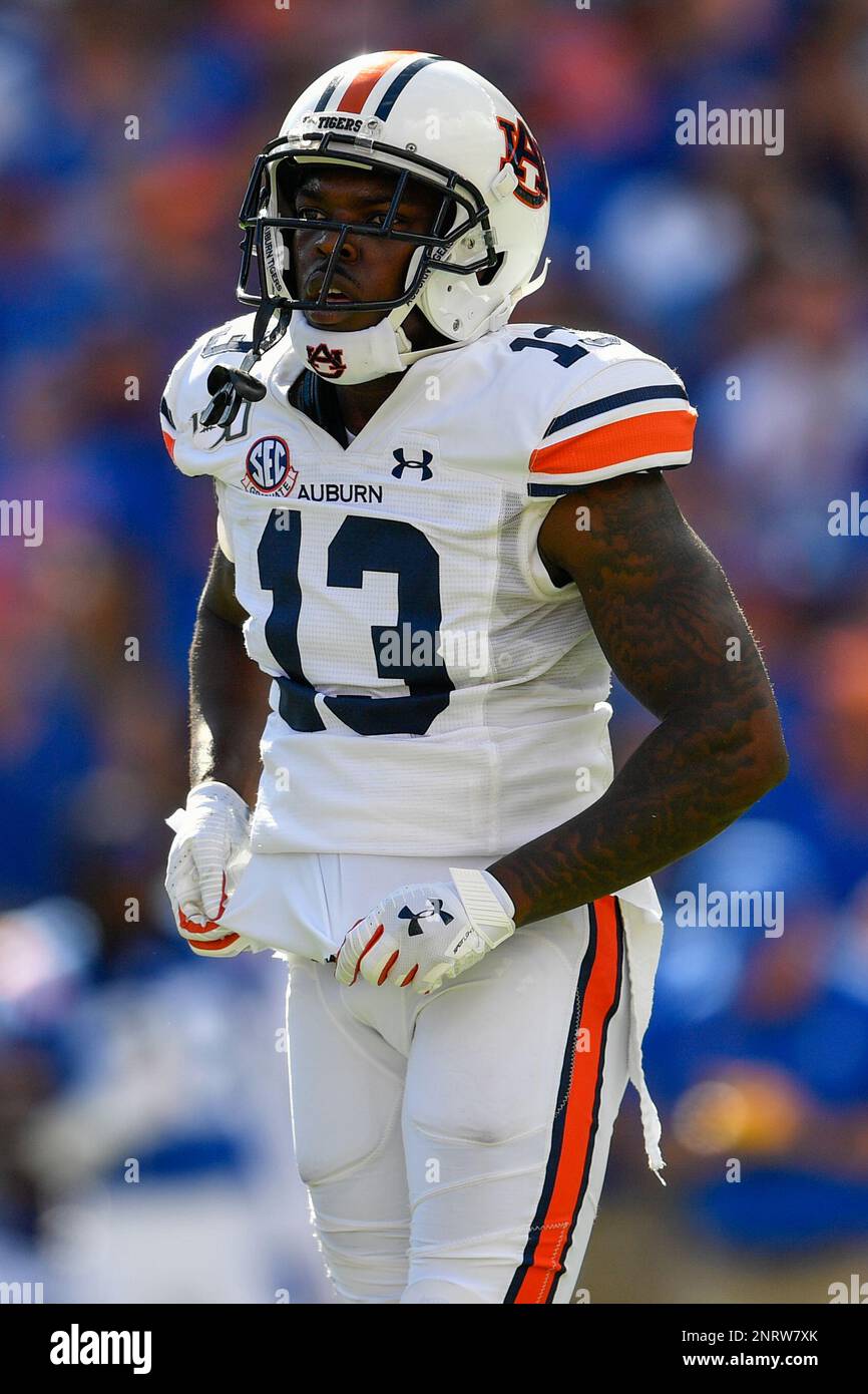 GAINESVILLE, FL - OCTOBER 05: Auburn defensive back Javaris Davis (13 ...
