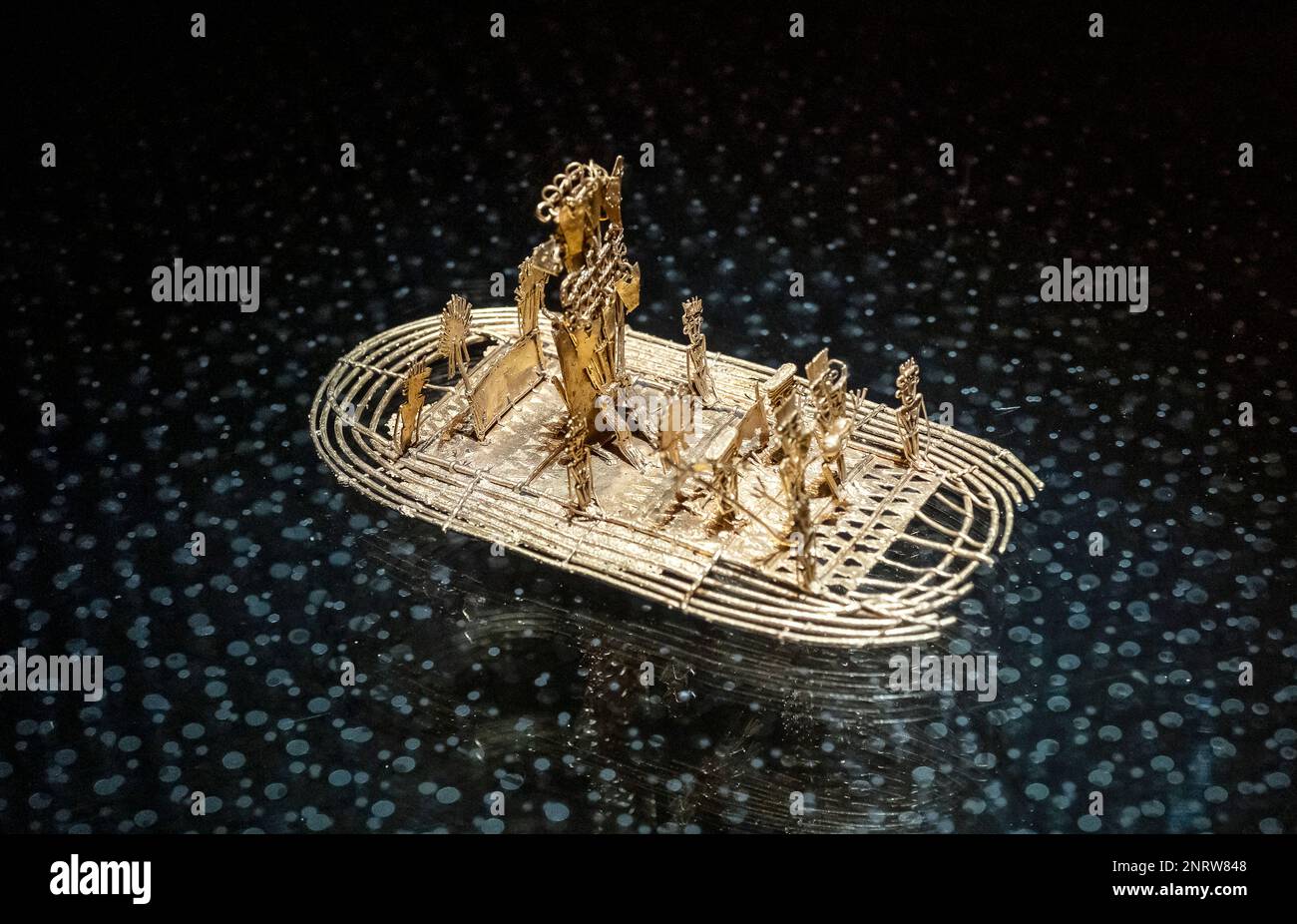 The Offering Raft or La Balsa de la ofrenda, Pre-Columbian goldwork ...