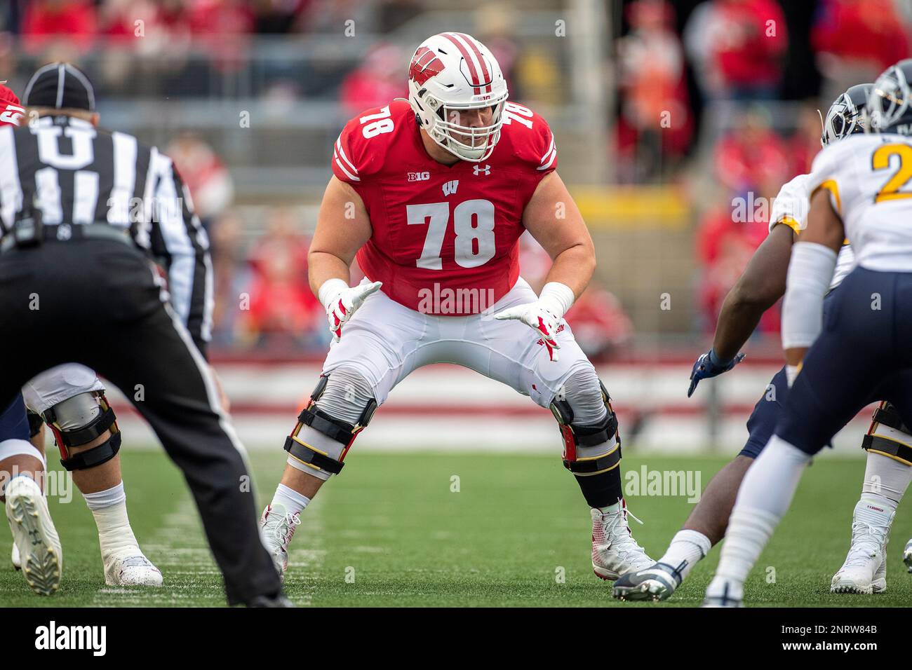 Wisconsin Badgers offensive lineman Jason Erdmann (78) during an NCAA ...