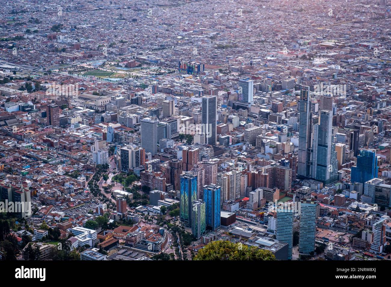 Skyline, downtown, Bogota, Colombia Stock Photo - Alamy