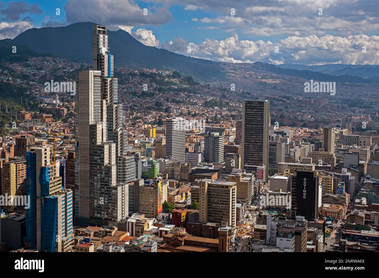 Skyline, downtown, Bogota, Colombia Stock Photo - Alamy