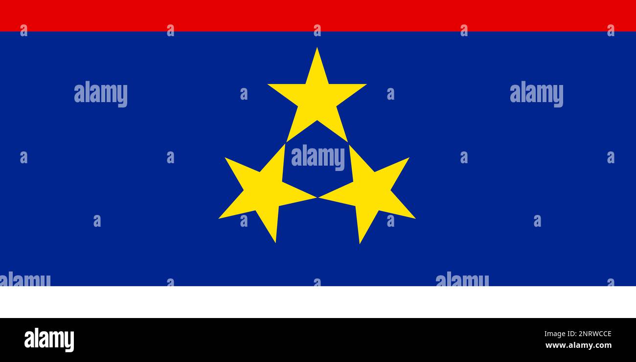 Flag of the Autonomous Province of Vojvodina Stock Photo - Alamy