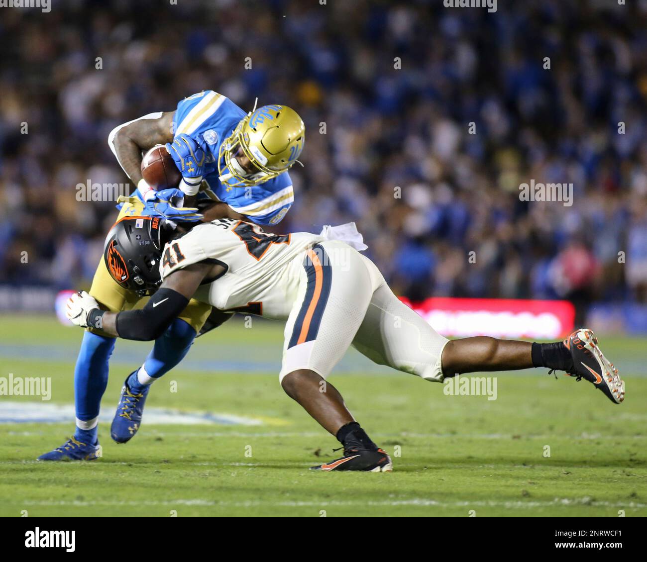 October 05, 2019 Pasadena CA,..UCLA Bruins tight end Jordan Wilson (87 ...
