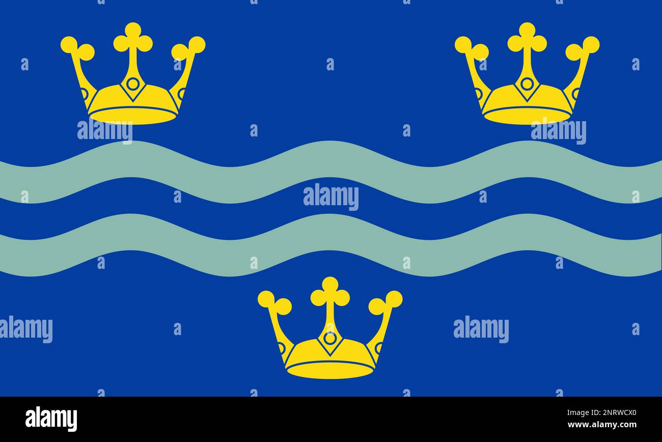 Flag of the county of Cambridgeshire Stock Photo - Alamy