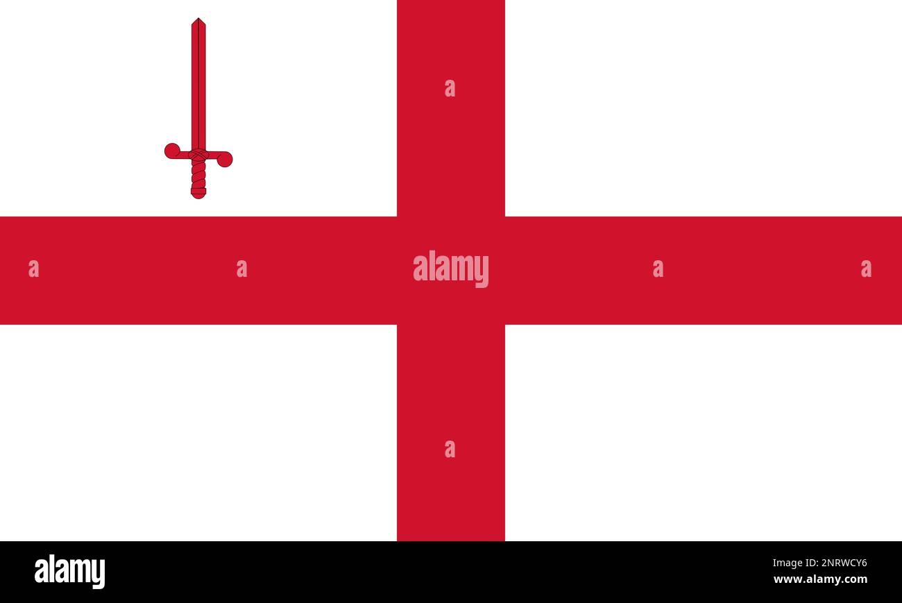 Flag of the City of London Stock Photo - Alamy