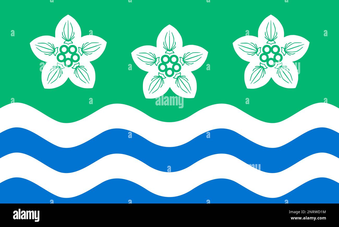 Flag of the county of Cumberland Stock Photo - Alamy