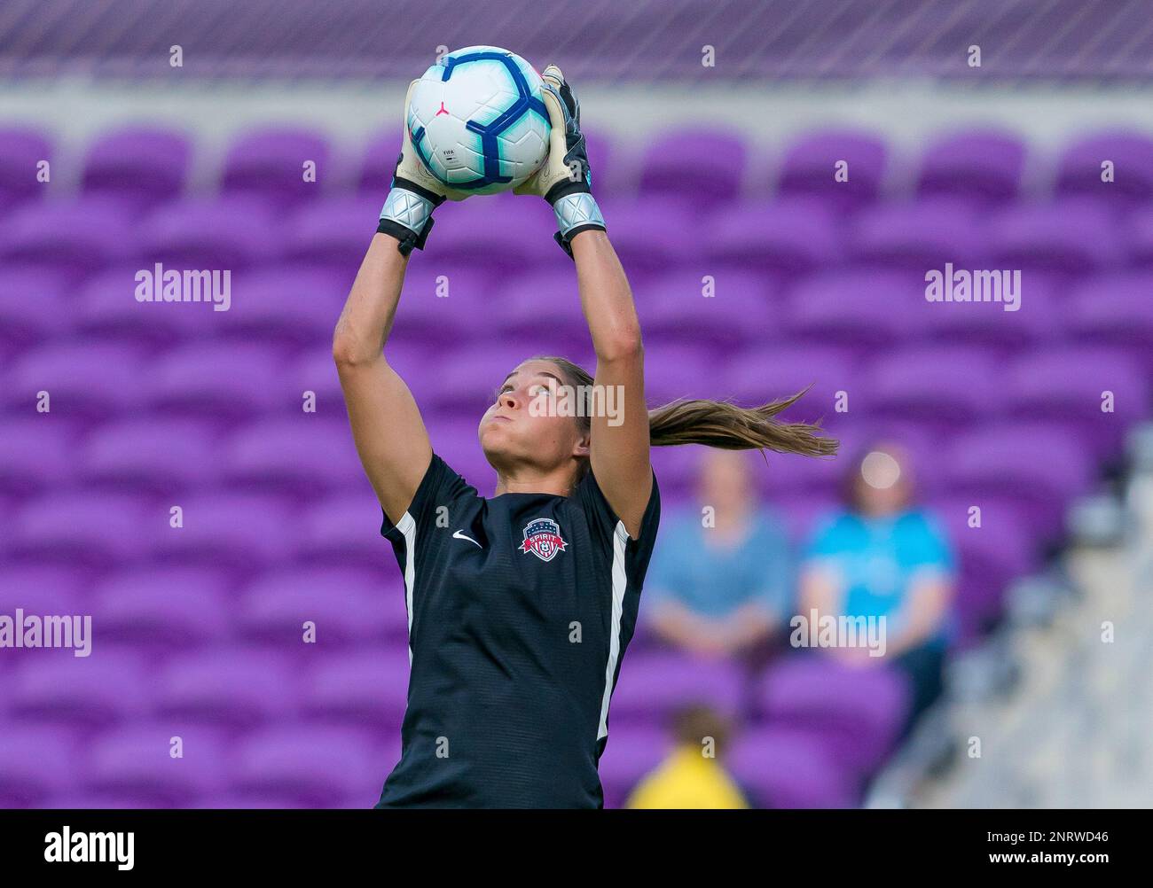 ORLANDO, FL - October 5: Washington Spirit goalkeeper Aubrey Bledsoe (1 ...