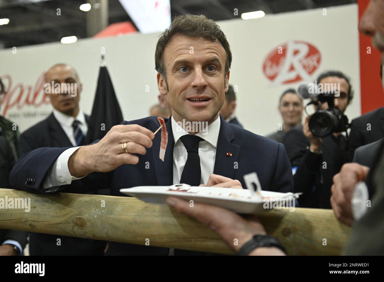 Paris, France, February 25, 2023. French President Emmanuel Macron ...