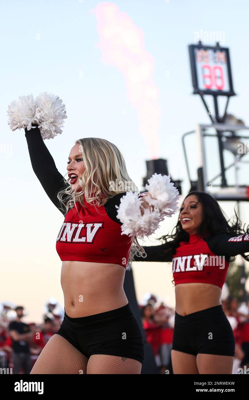 October 5, 2019: Members of the cheer team perform for the crowd during ...