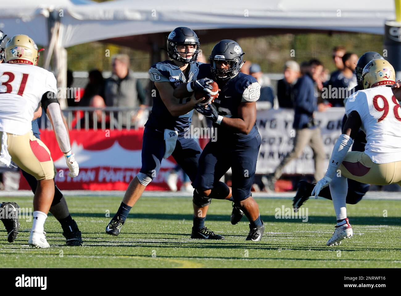 DURHAM, NH - OCTOBER 05: UNH Wildcats quarterback Max Brosmer (16 ...