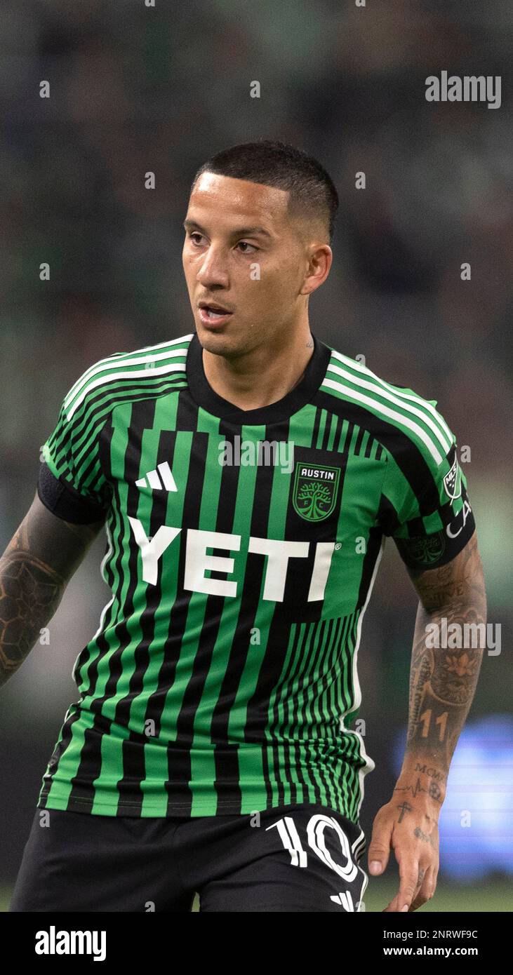 Austin FC striker Sebastián Driussi competes against St. Louis City FC ...