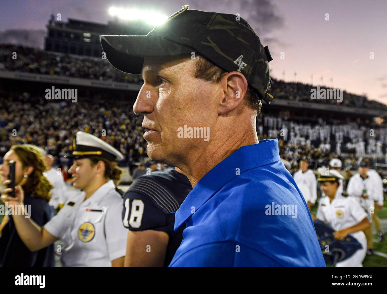 ANNAPOLIS, MD - OCTOBER 5: Air Force Falcons head coach Troy Calhoun ...