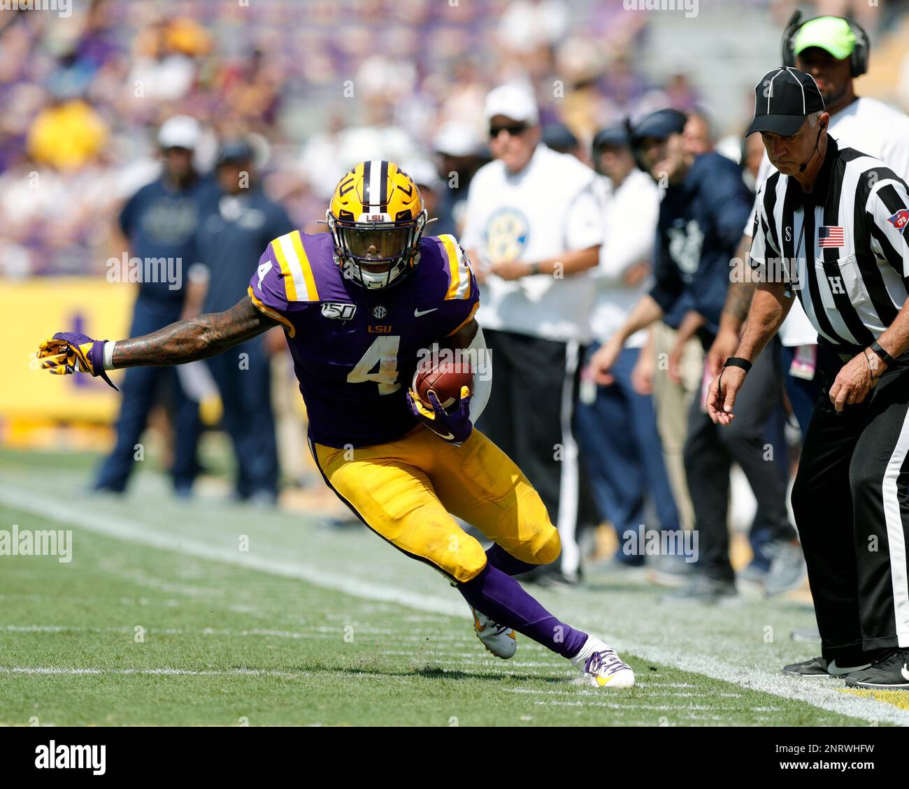 BATON ROUGE, LA - OCTOBER 05: LSU Tigers running back John Emery Jr. (4 ...