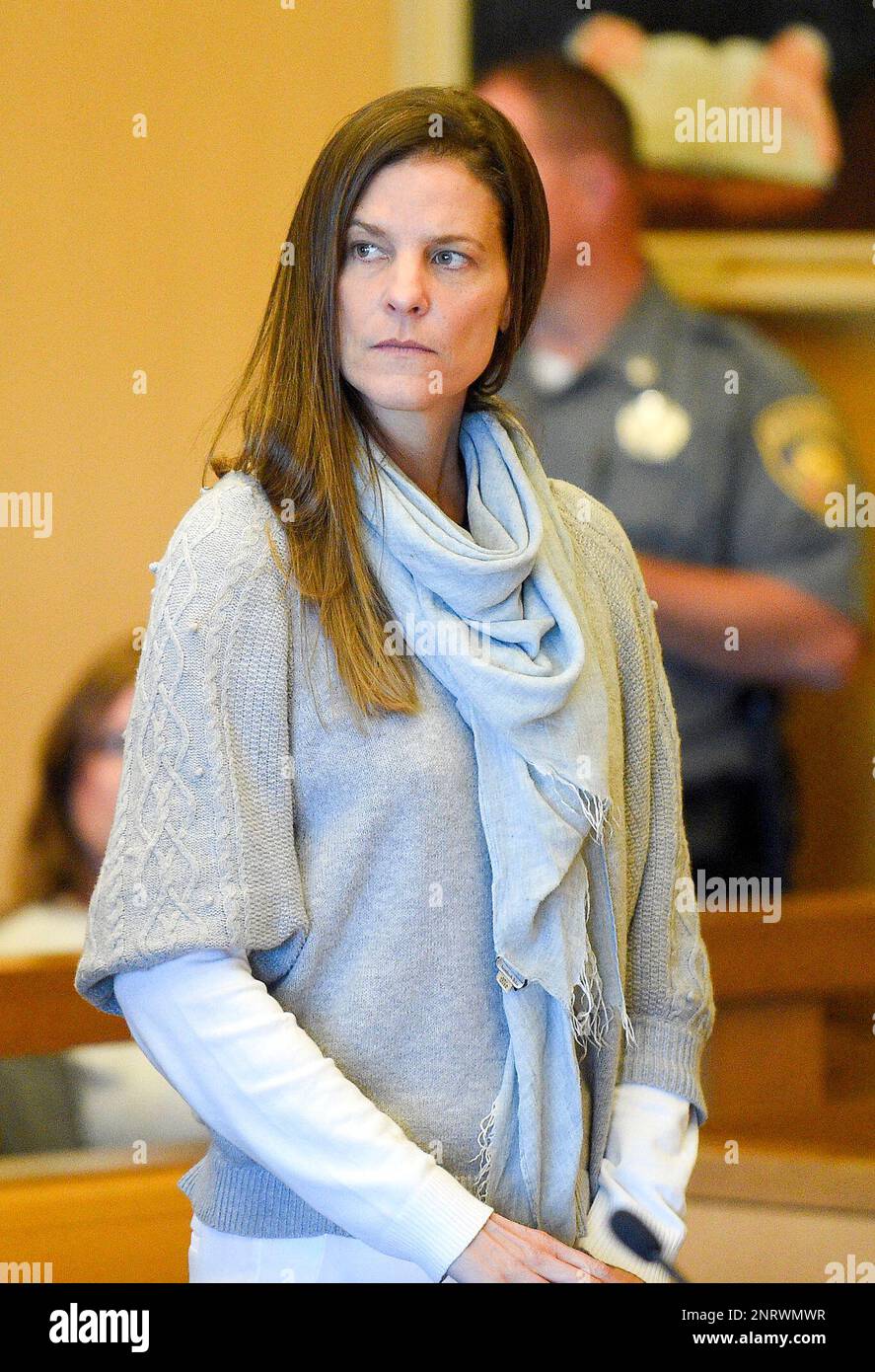 Michelle Troconis appears for a hearing at Stamford Superior Court ...