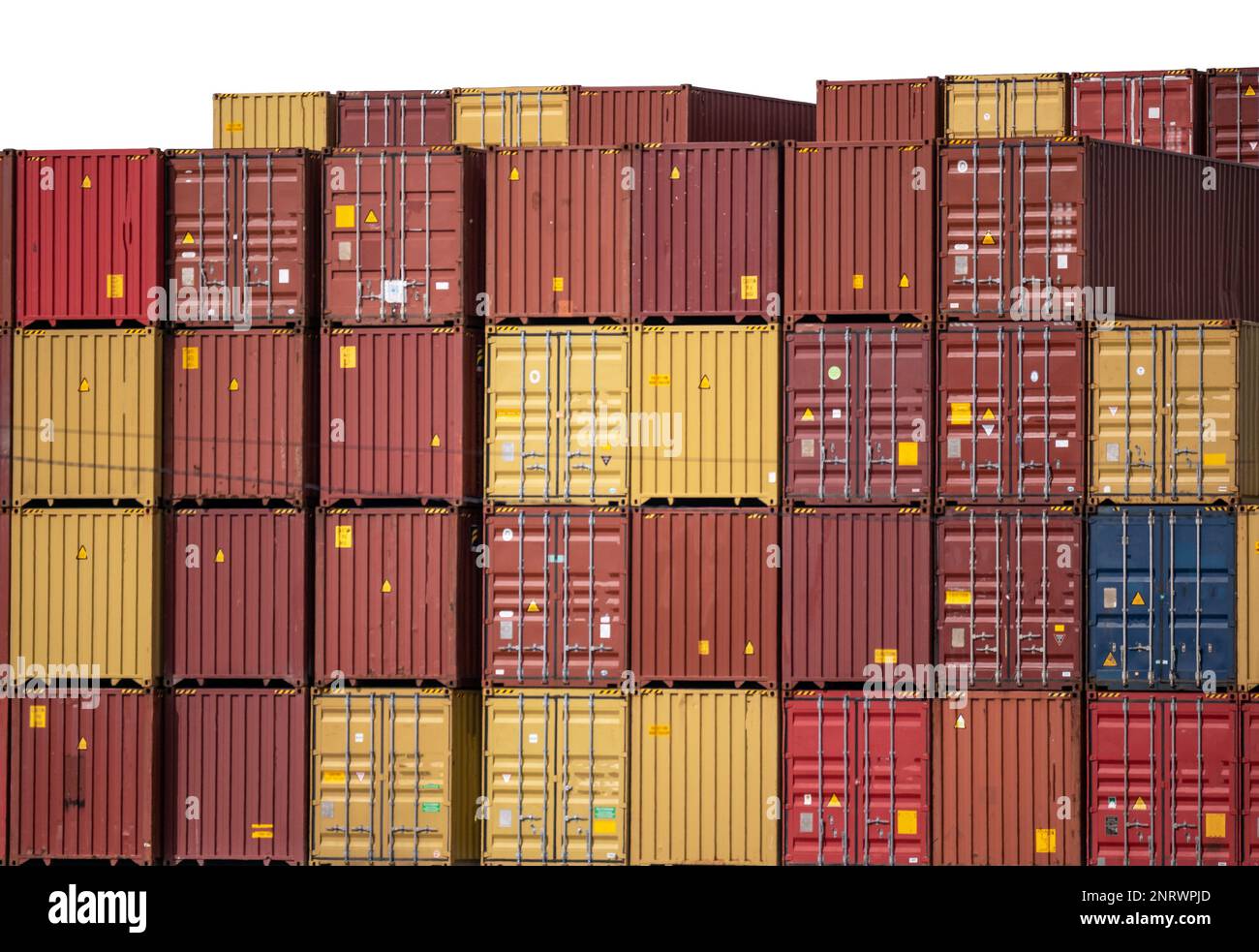 Freight containers background. Delivery and logistics of goods and ...